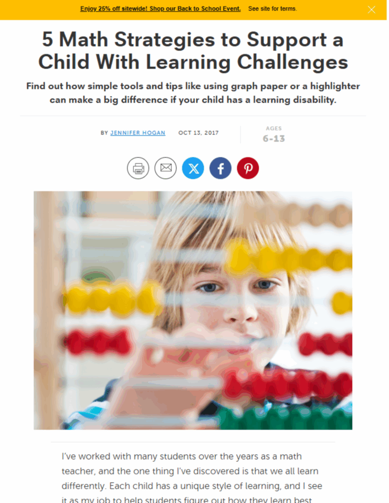 NC SIP – Math Resources for Families of Children with Disabilities ...