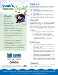 IEP - Exceptional Children's Assistance Center (ECAC)
