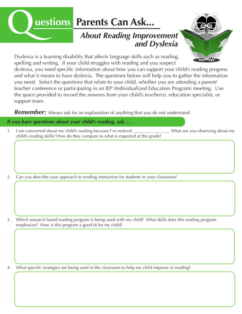 Questions Parents Can Ask About Reading Improvement And Dyslexia questions-parents-can-ask-about-reading-improvement-and-dyslexia